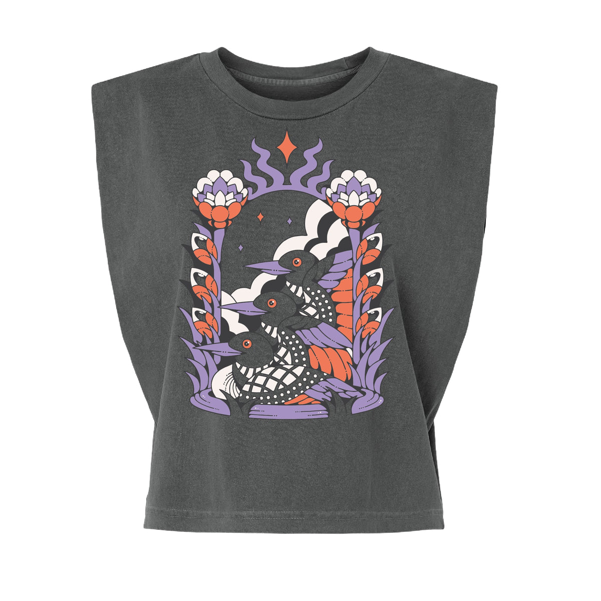 Cosmic Loons Boxy Muscle Tank – Bird Collective