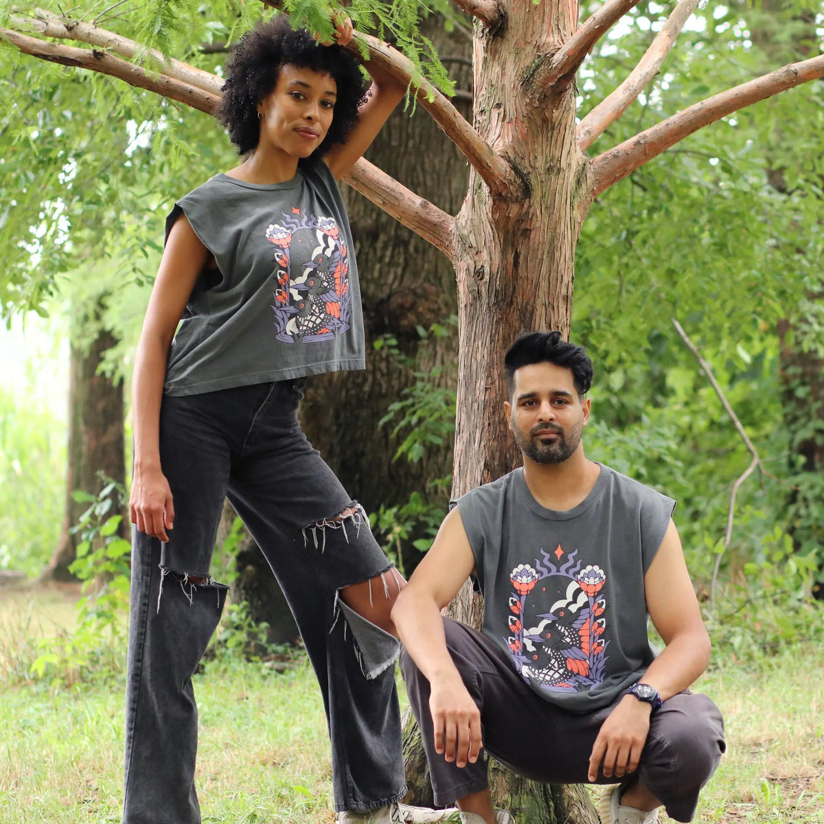 Cosmic Loons Boxy Muscle Tank – Bird Collective