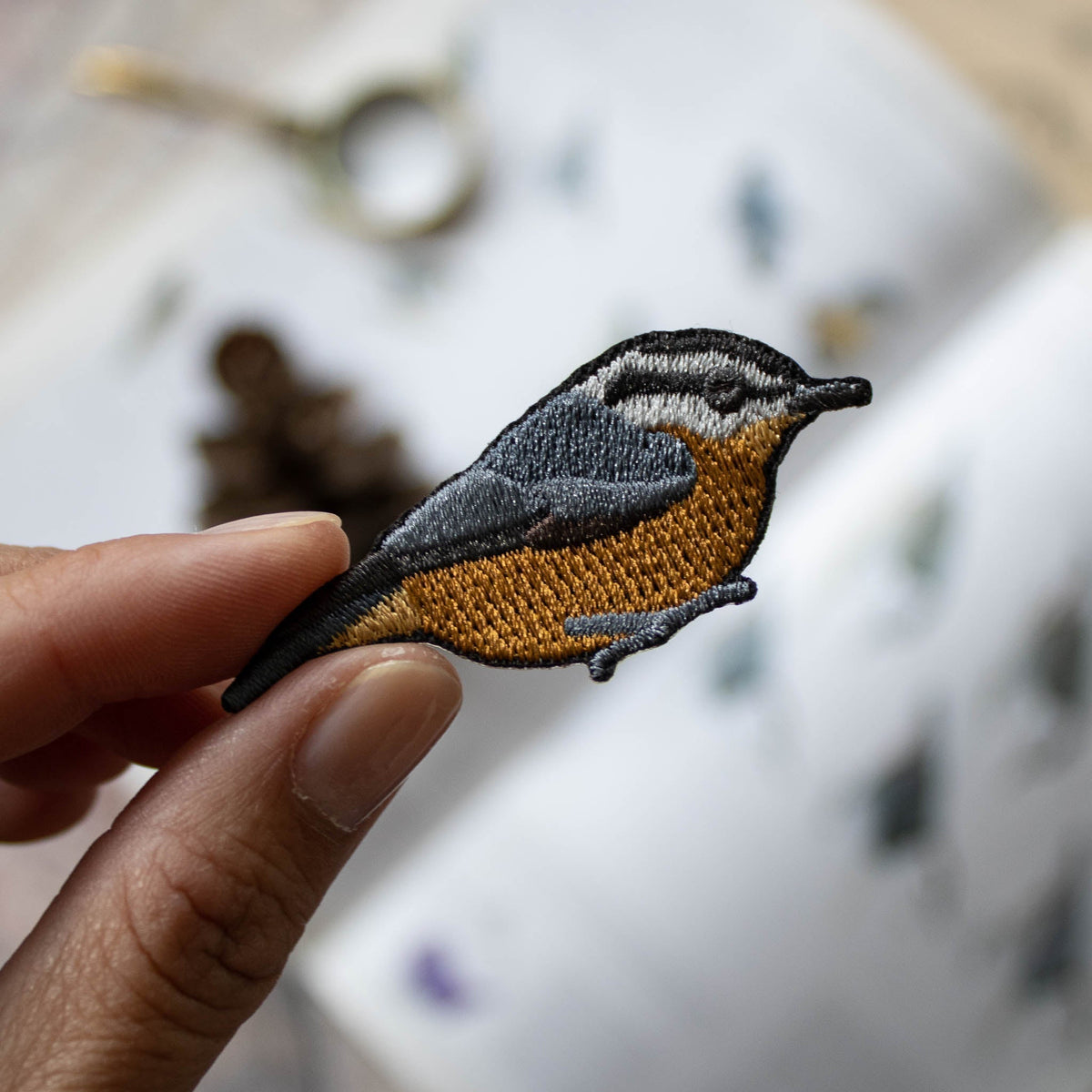 Red-breasted Nuthatch Bird Patch – Bird Collective