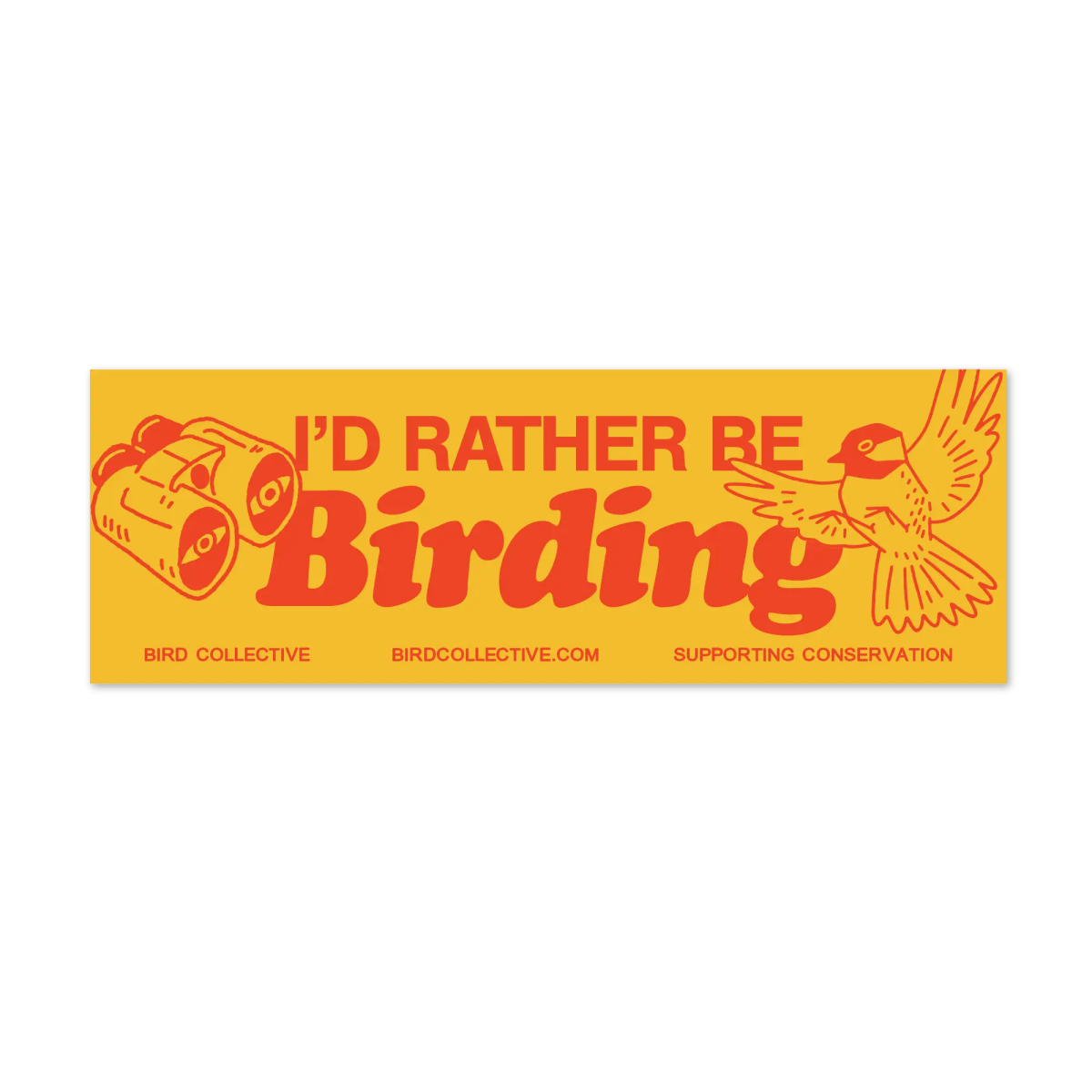 Rather Be Birding Bumper Sticker – Bird Collective