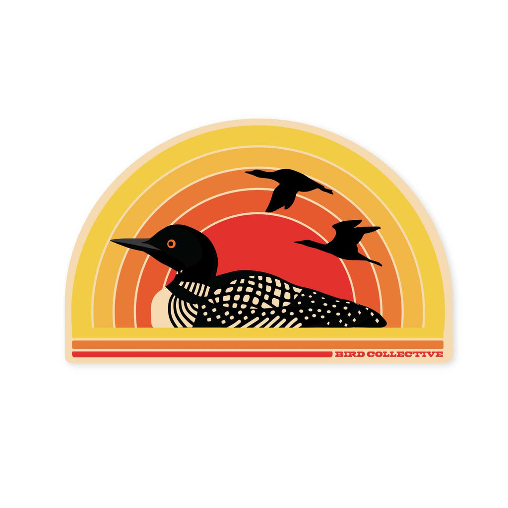 Retro Loon Sticker - UV Resistant | Bird Collective