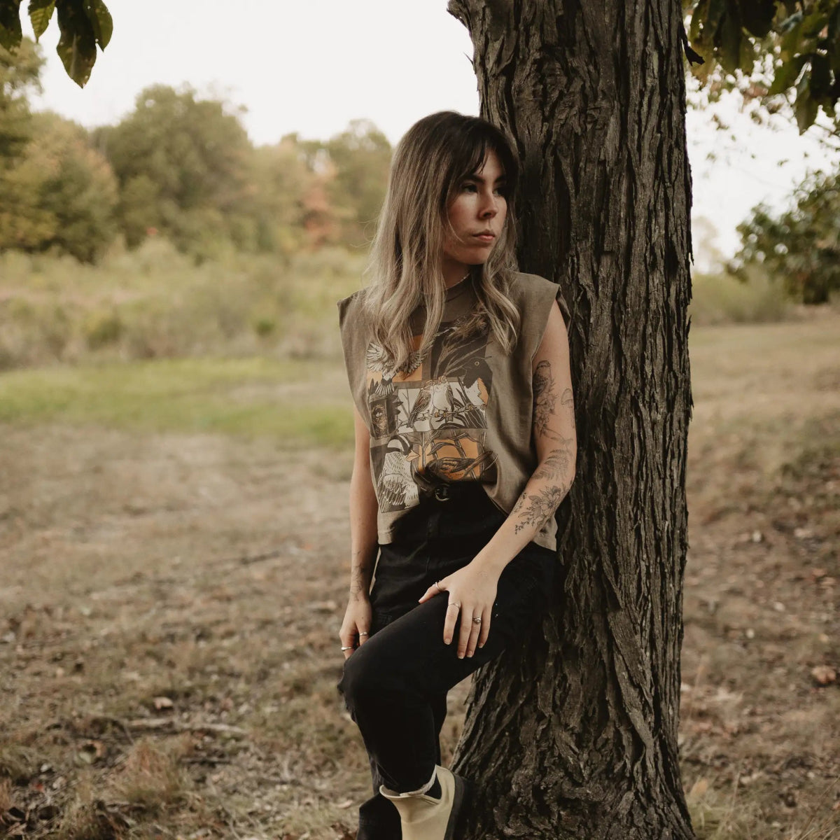 Sparrows Boxy Muscle Tank – Bird Collective