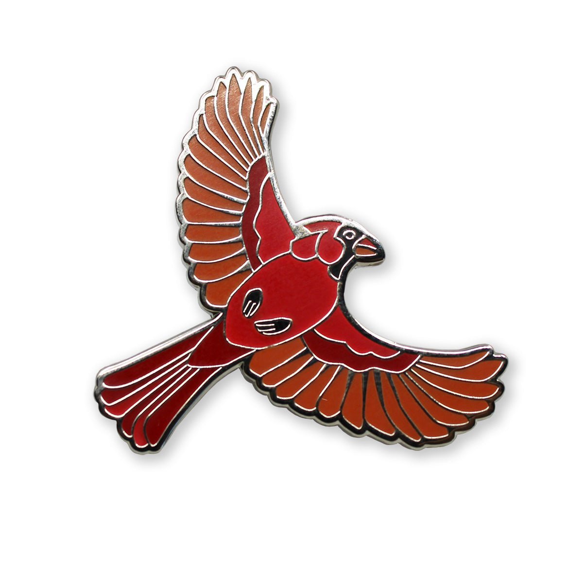 Northern Cardinal Enamel Pin – Bird Collective